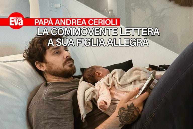 Papà Andrea ha scritto alla figlia appena nata una lettera commovente ...
