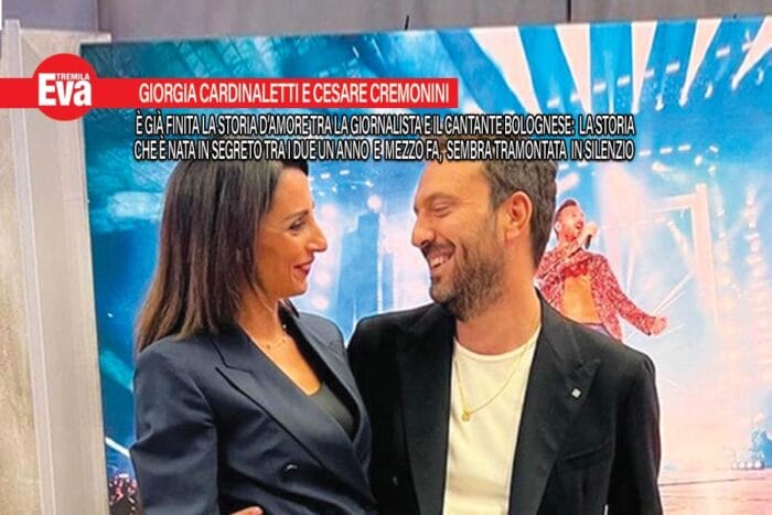 È finita la storia tra Cremonini e Giorgia Cardinaletti